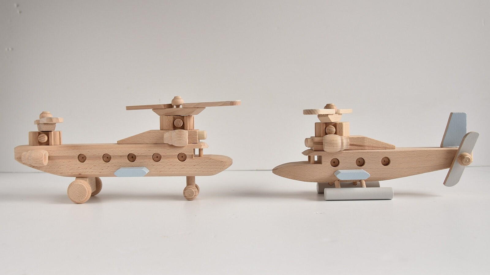 Double rotor helicopter Wooden vehicles Baby shower gift | Etsy