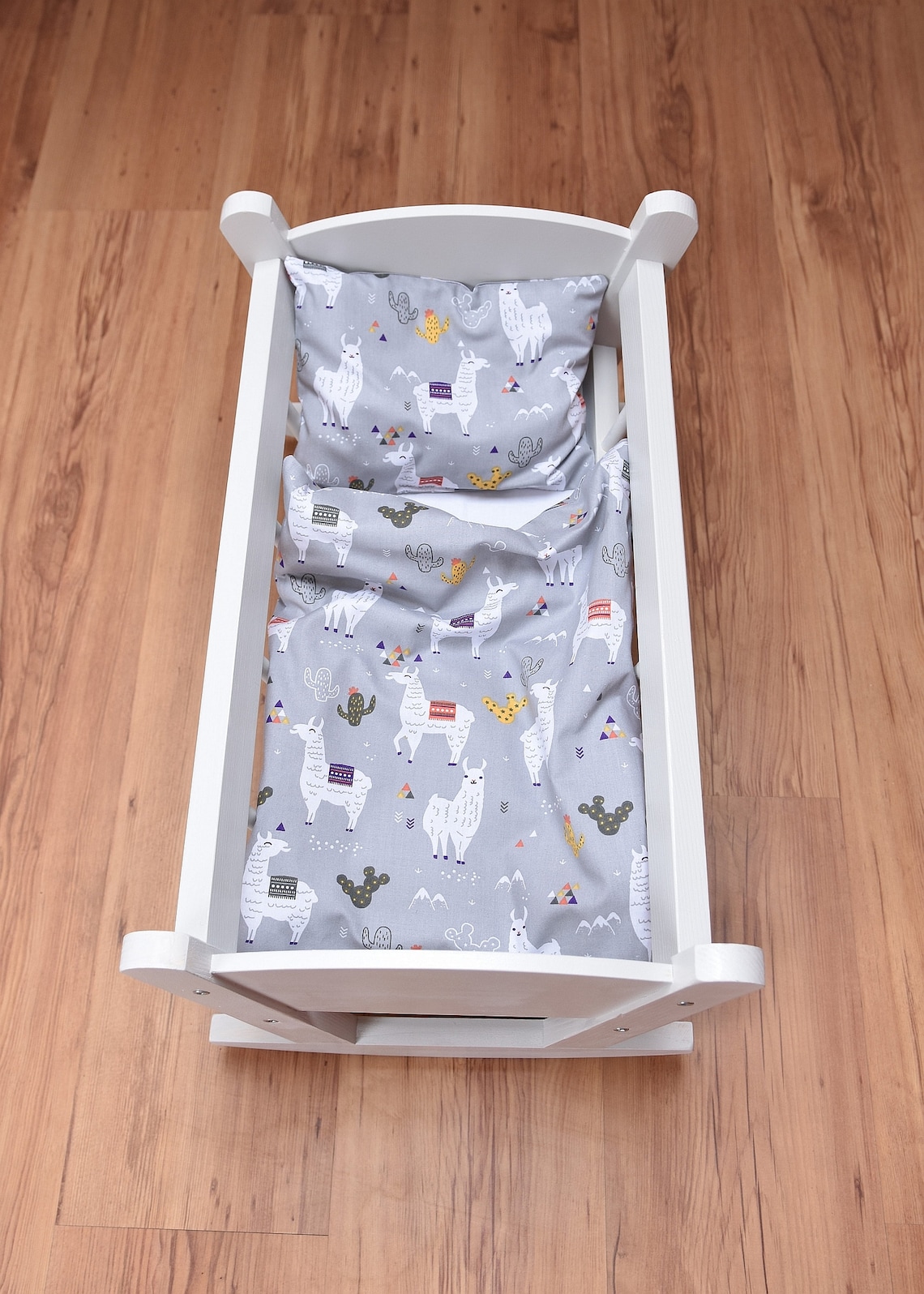 Baby Doll Cradle Custom Color Choice Wooden Toys Pretend | Etsy