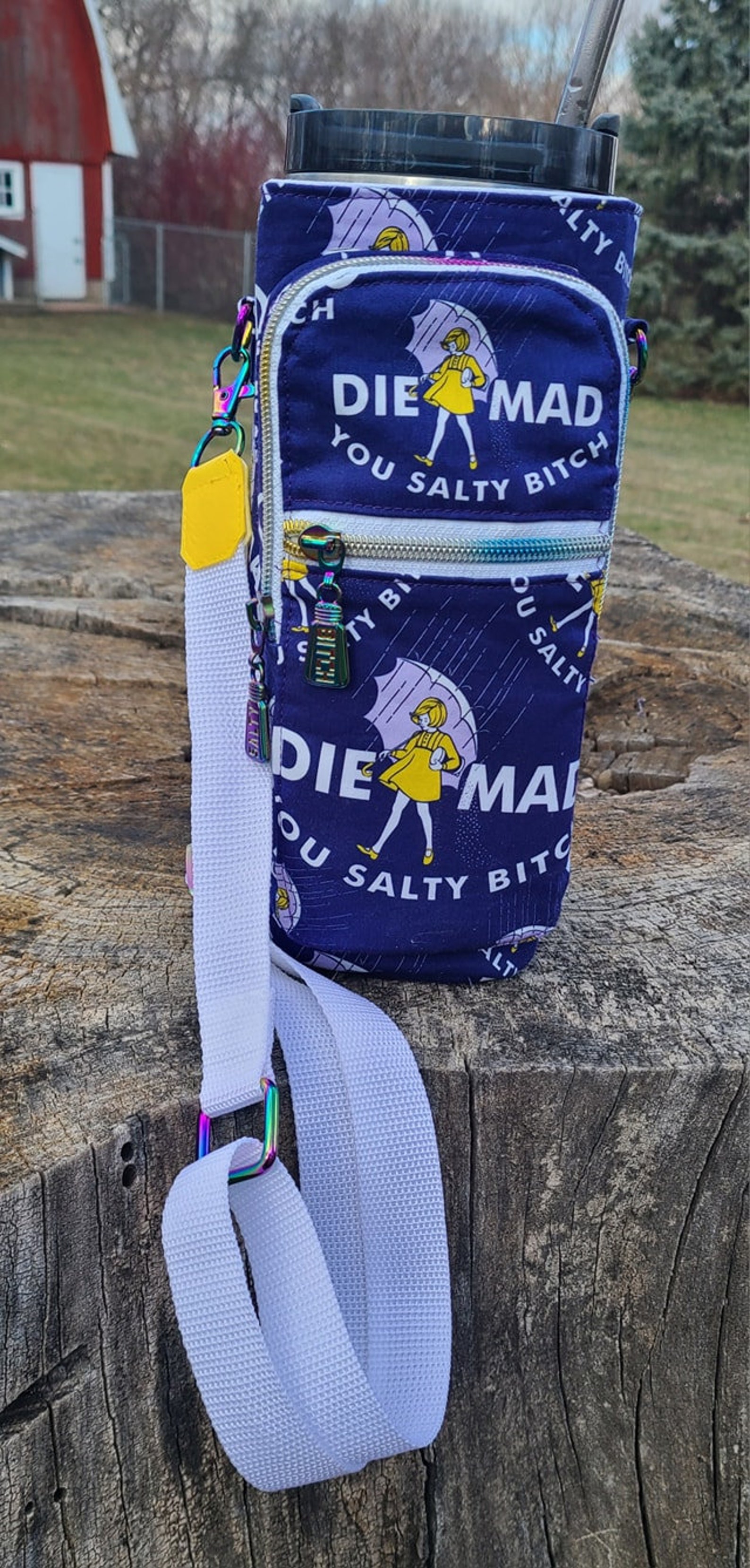 Beverage Sling Sewing Pattern: Stanley Cup Holder With Pocket (SVG ...