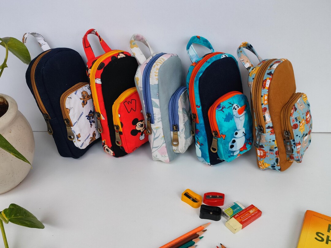 Mini Backpack Pouch Pdf Sewing Pattern Makeup And Pencil Organizer Etsy