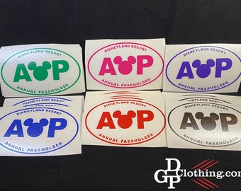 Annual Passholder Bumper Sticker or Car Magnet Walt Disney World or ...