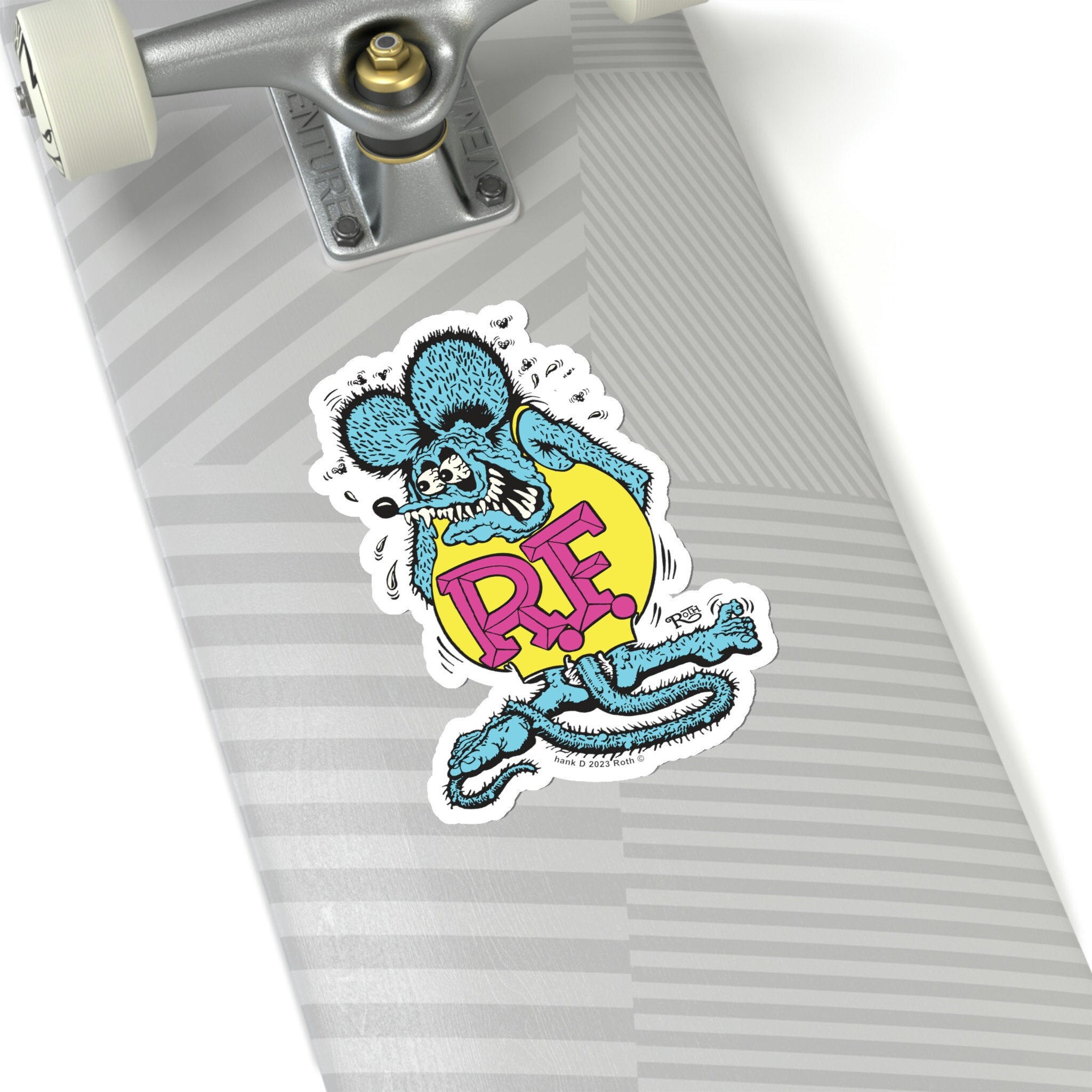 Ed Roth Inspired Radical Rat Fink Vinyl Sticker Kustom Kulture Decal ...