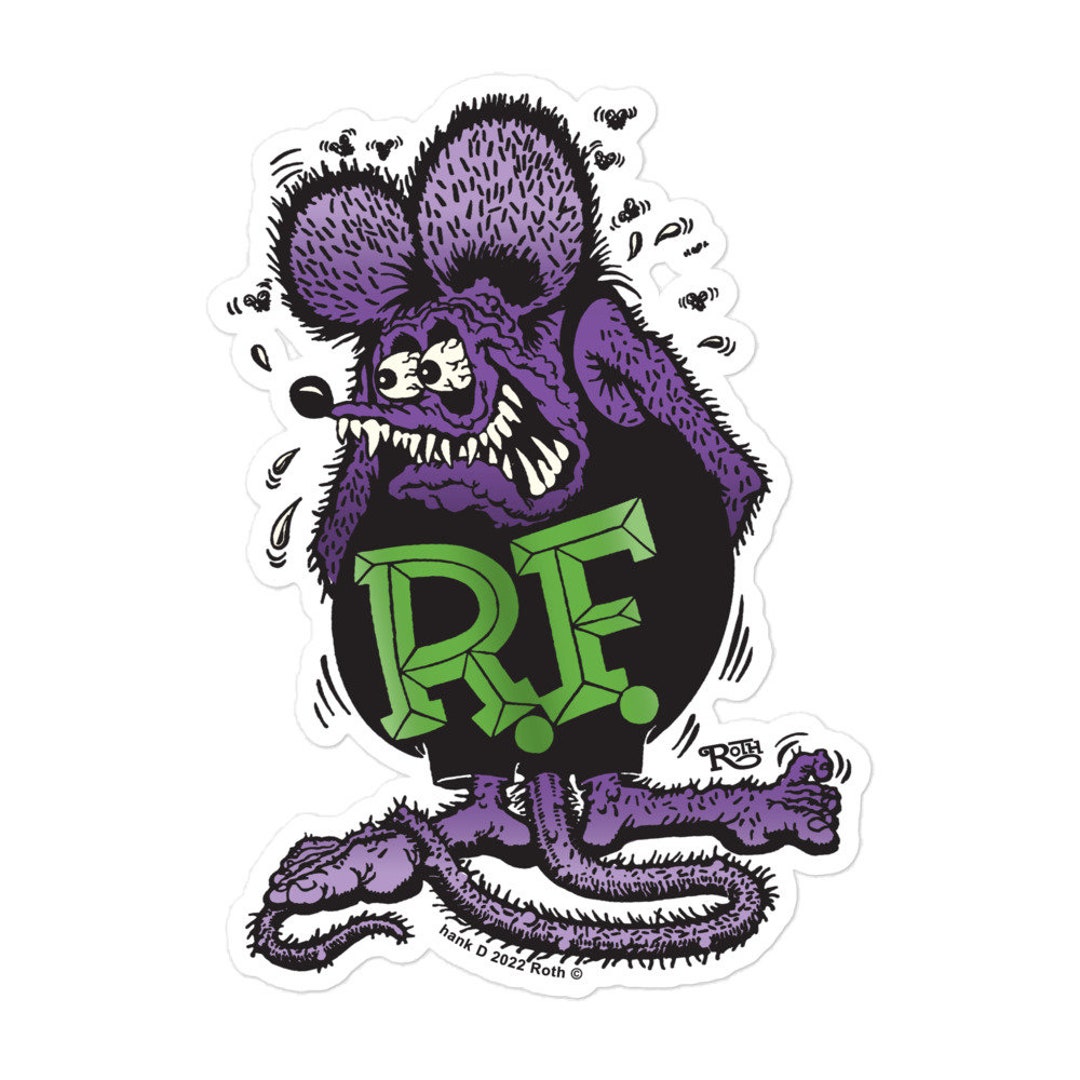 Rat Fink Purple 5.5 X 5.5 Sticker Ed Roth - Etsy