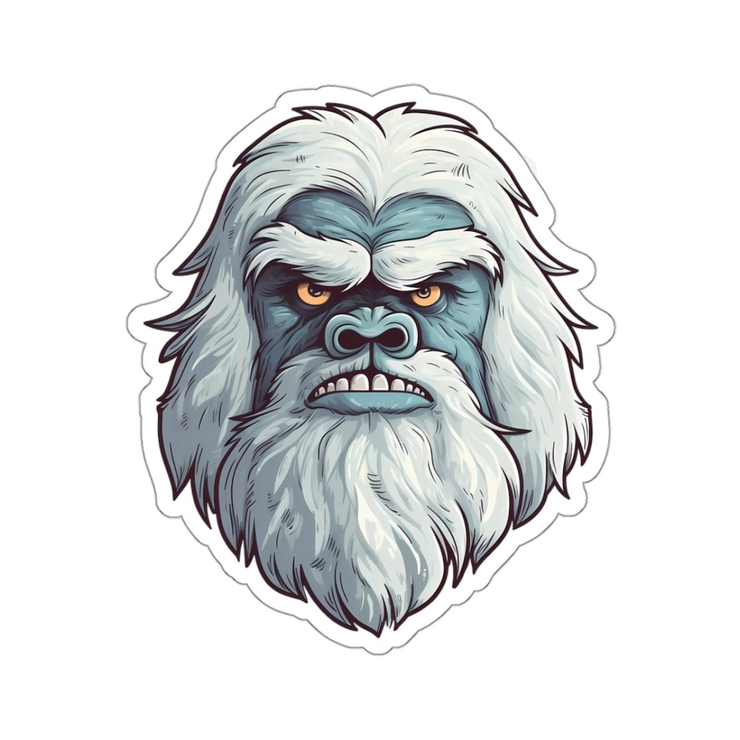 Wild Yeti Adventure Sticker Vinyl Decal for Laptop, Notebook, or Car ...