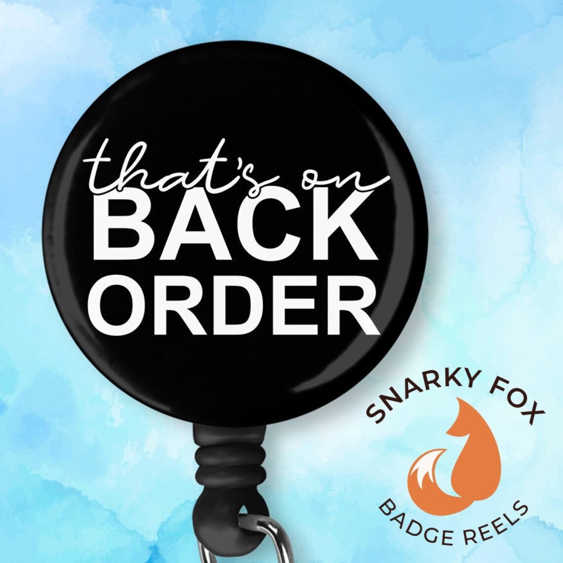 That's on Back Order Retractable Badge Reel - Etsy