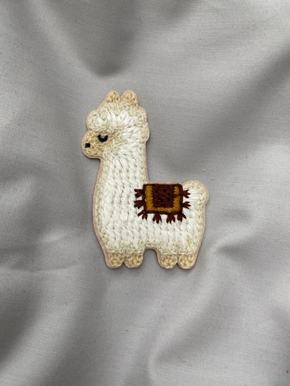 Llama Alpaca Knit Patch for Bags and T-shirts. Cute Iron on - Etsy