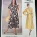 Vogue American Designer Ralph Lauren Sewing Pattern 1722 80s Shirtdress ...