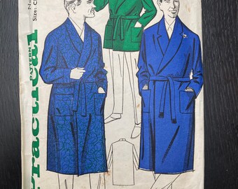 Smoking Jacket Sewing Pattern - Etsy