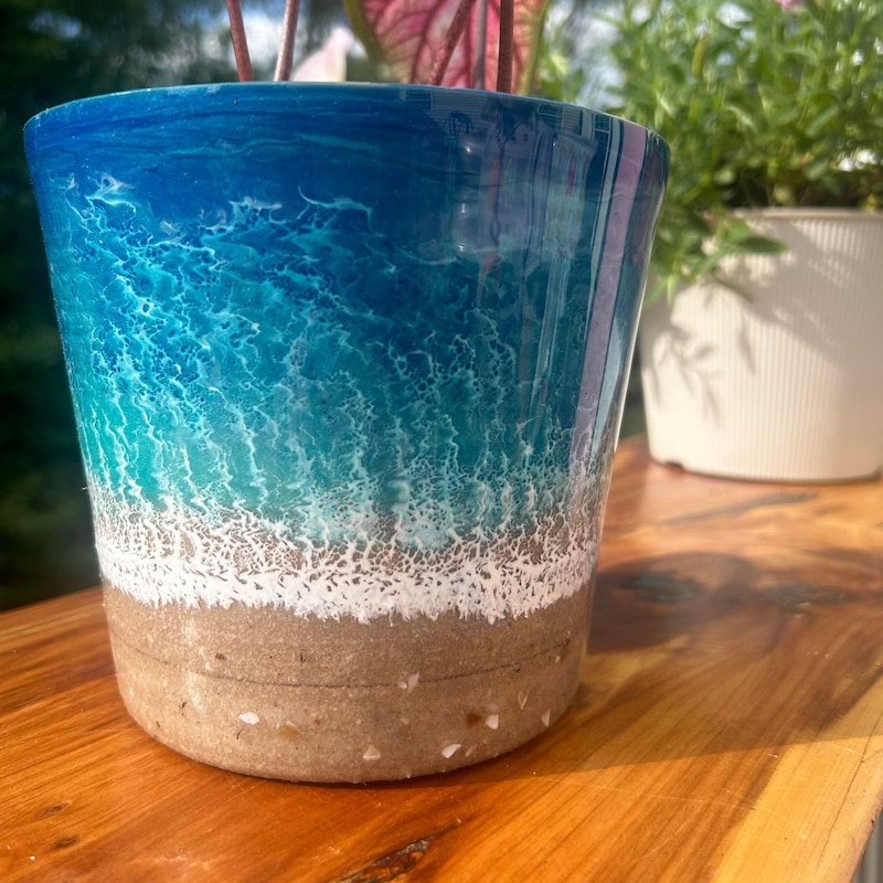 Resin Plant Pot - Etsy