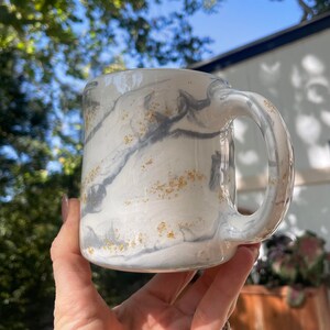 Gold Leaf Coffee Mug Geode Inspired Hand Poured Resin Art Cocktail ...
