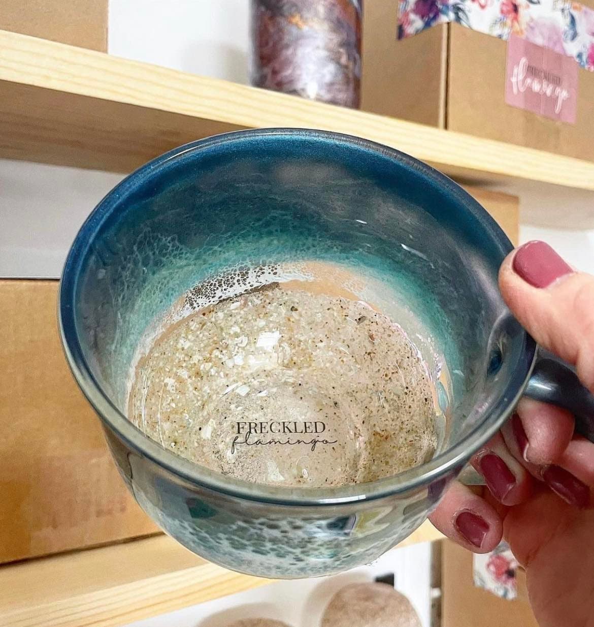 Beach Inspired Coffee Mug Hand Poured Resin Art Cocktail - Etsy Canada