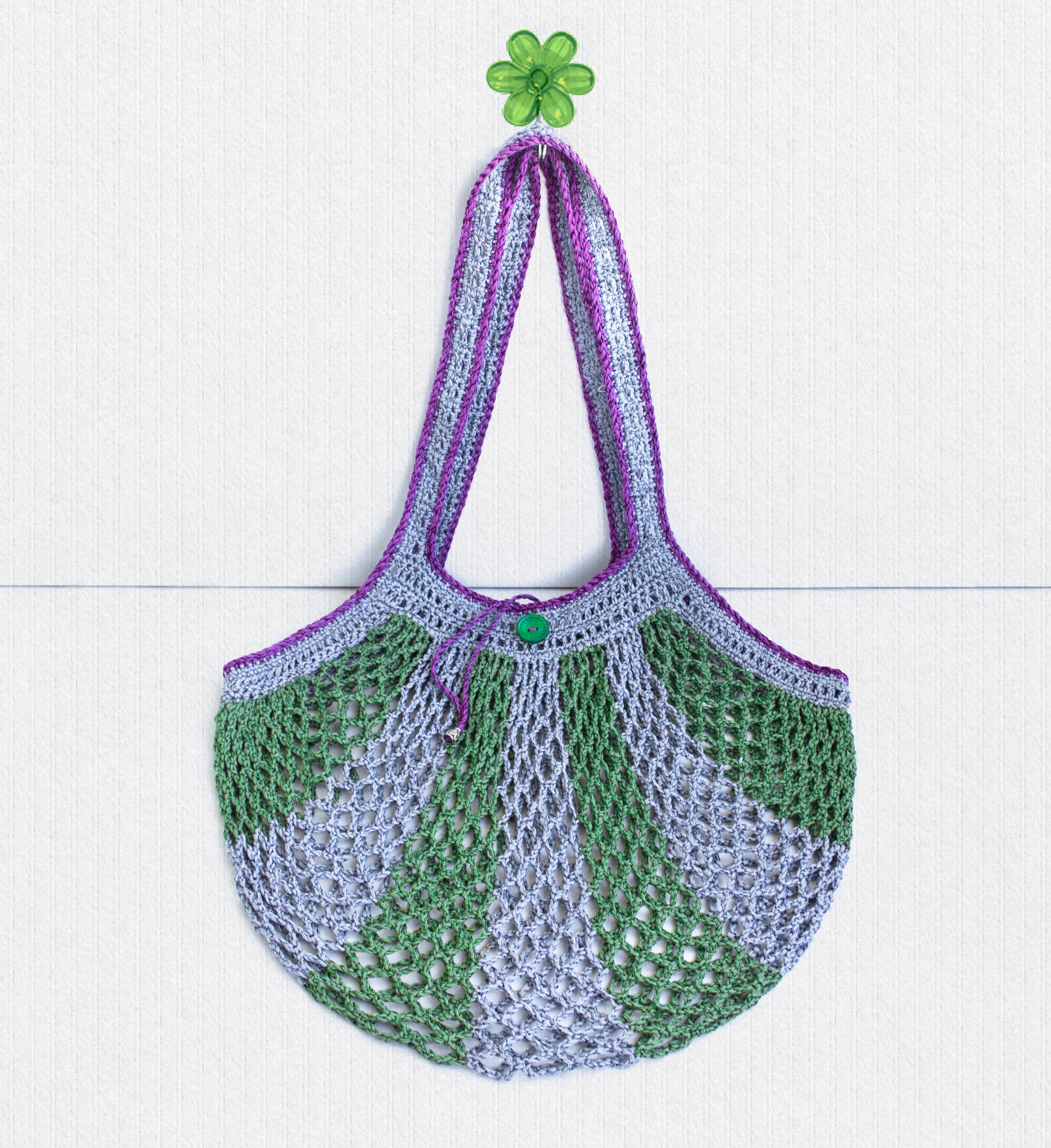 Crochet eco friendly net bag PATTERN Foldable mesh tote bag | Etsy
