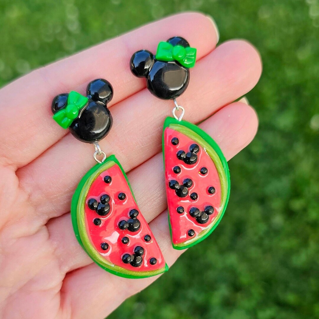 Summer Watermelon Slice Earrings - Etsy