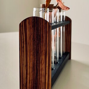 Test Tube Rack zebra Wood With Test Tubes - Etsy