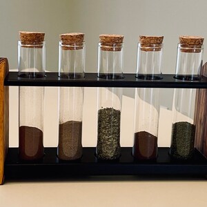 Test Tube Rack zebra Wood With Test Tubes - Etsy