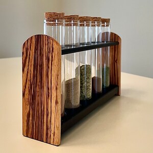 Test Tube Rack zebra Wood With Test Tubes - Etsy