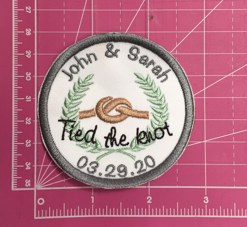 Customizable Wedding Date Patch for Keepsakes or Favors - Etsy