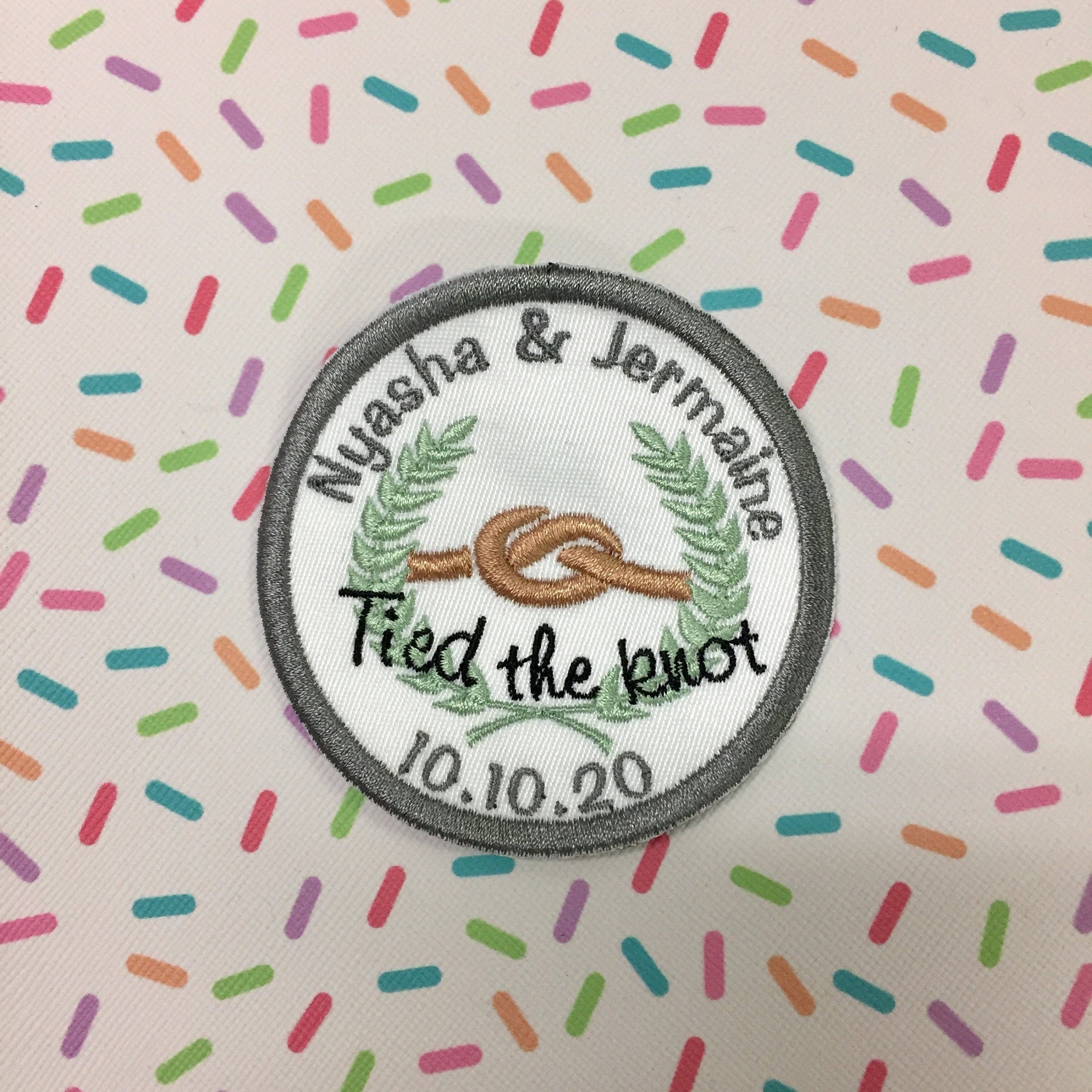 Customizable Wedding Date Patch for Keepsakes or Favors - Etsy