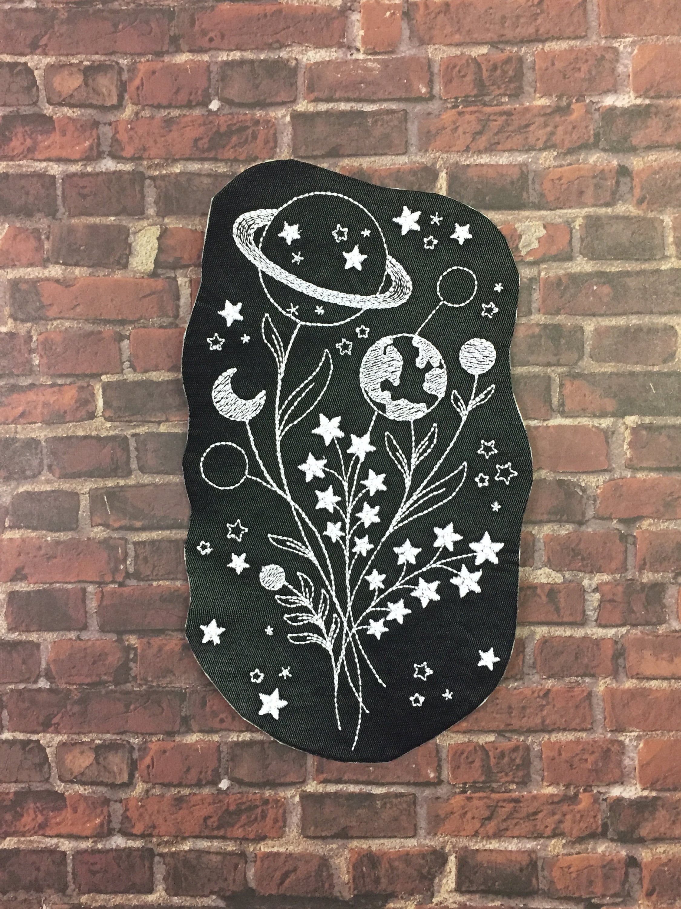 Celestial Bouquet Patch Large Galaxy Iron on Patch 7x4in - Etsy