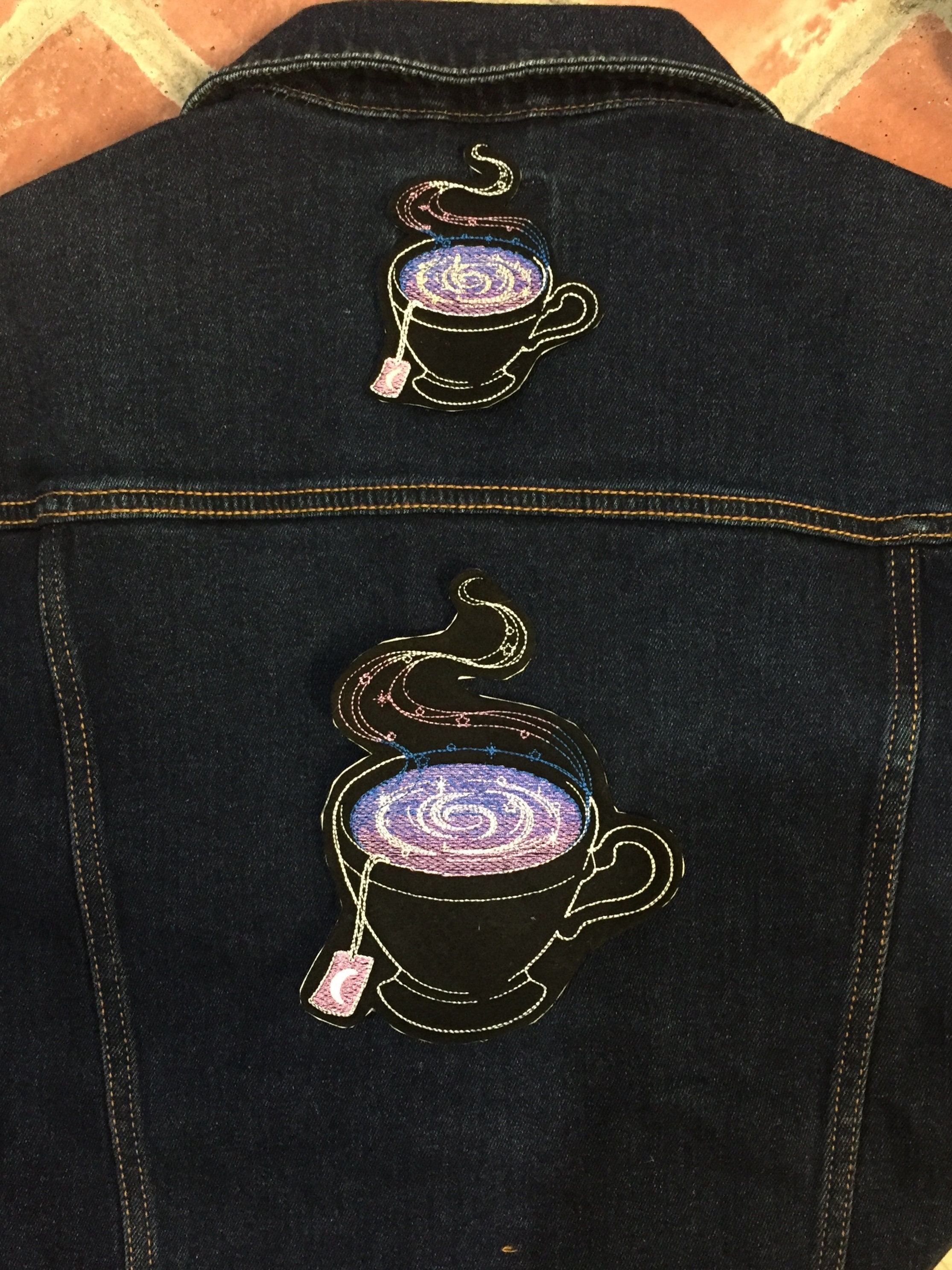 Cosmic Tea Large or Small Iron on Patch | 6 in or 3 In - Etsy
