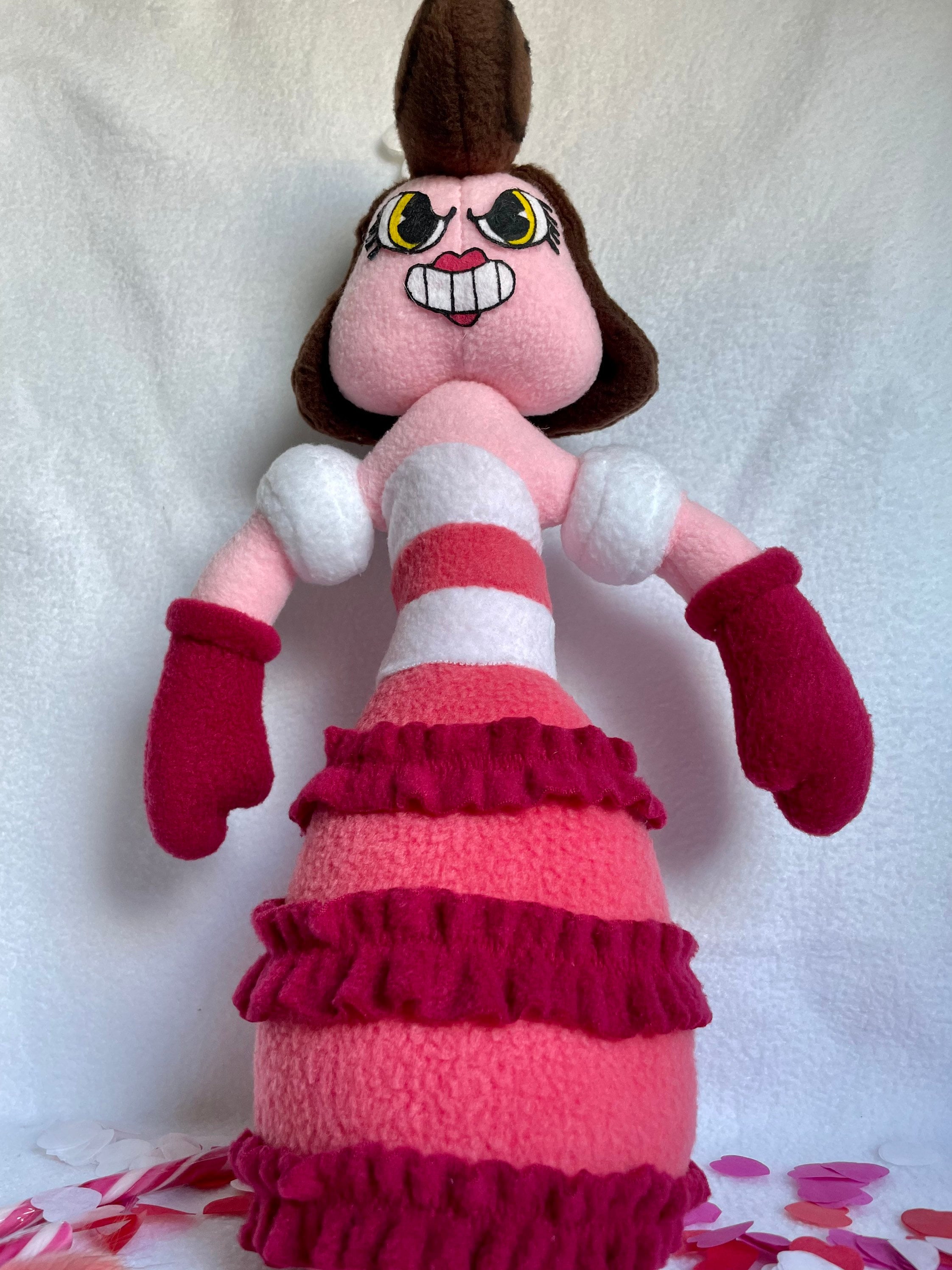Baroness Von Bon Bon Plushie cuphead Fanmade-handmade | Etsy UK