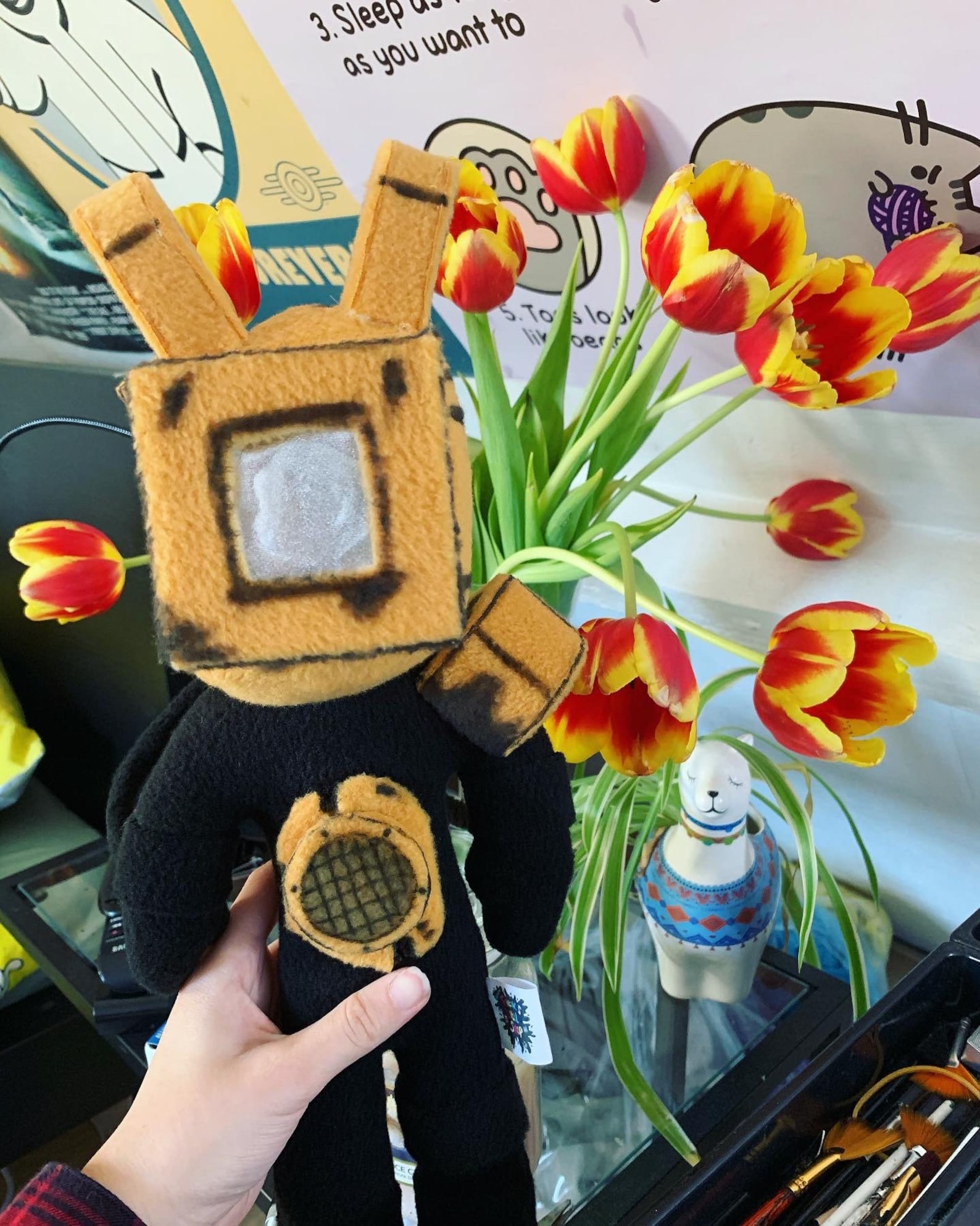 Projector Man Plushie Handmade Fanmade unofficial - Etsy