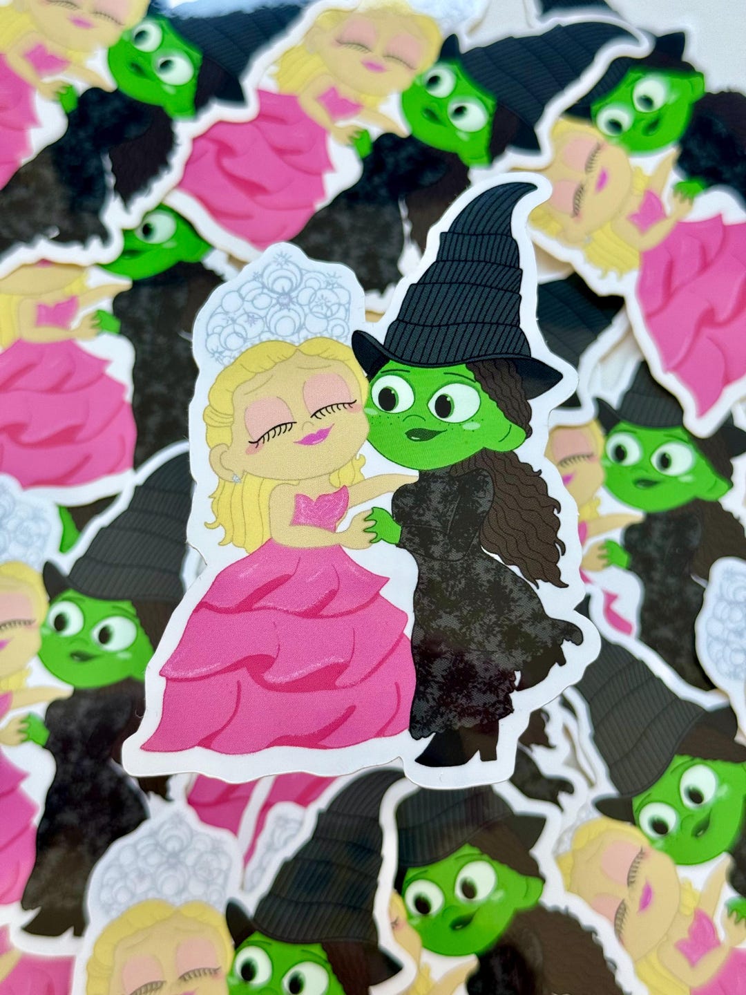 Two Best Musical Friends Vinyl Sticker -witches- Hugging-cute - Etsy