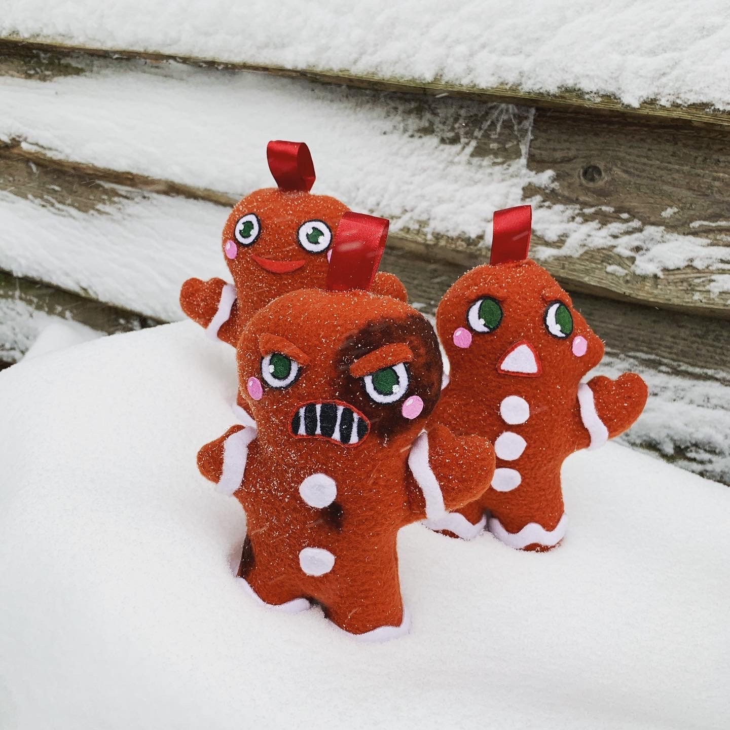 Gingerbread Men Ornaments (krampus) Life Sized /handmade - Etsy