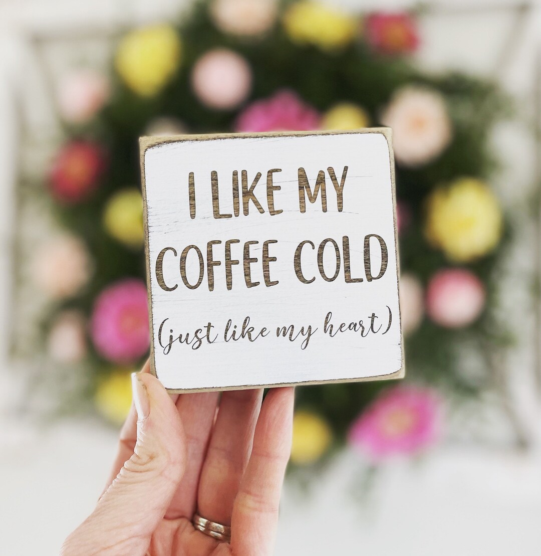 Tiny 3.5 Funny Coffee Sign, Coffee Humor, Mini Signs, Tiny Sign - Etsy