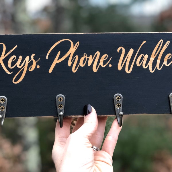 Keys Phone Wallet Sign - Etsy