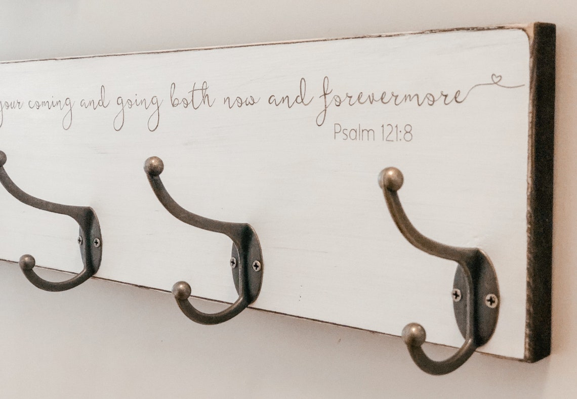 Religious Coat Hanger Christian Decor Key and Mask Hanger - Etsy