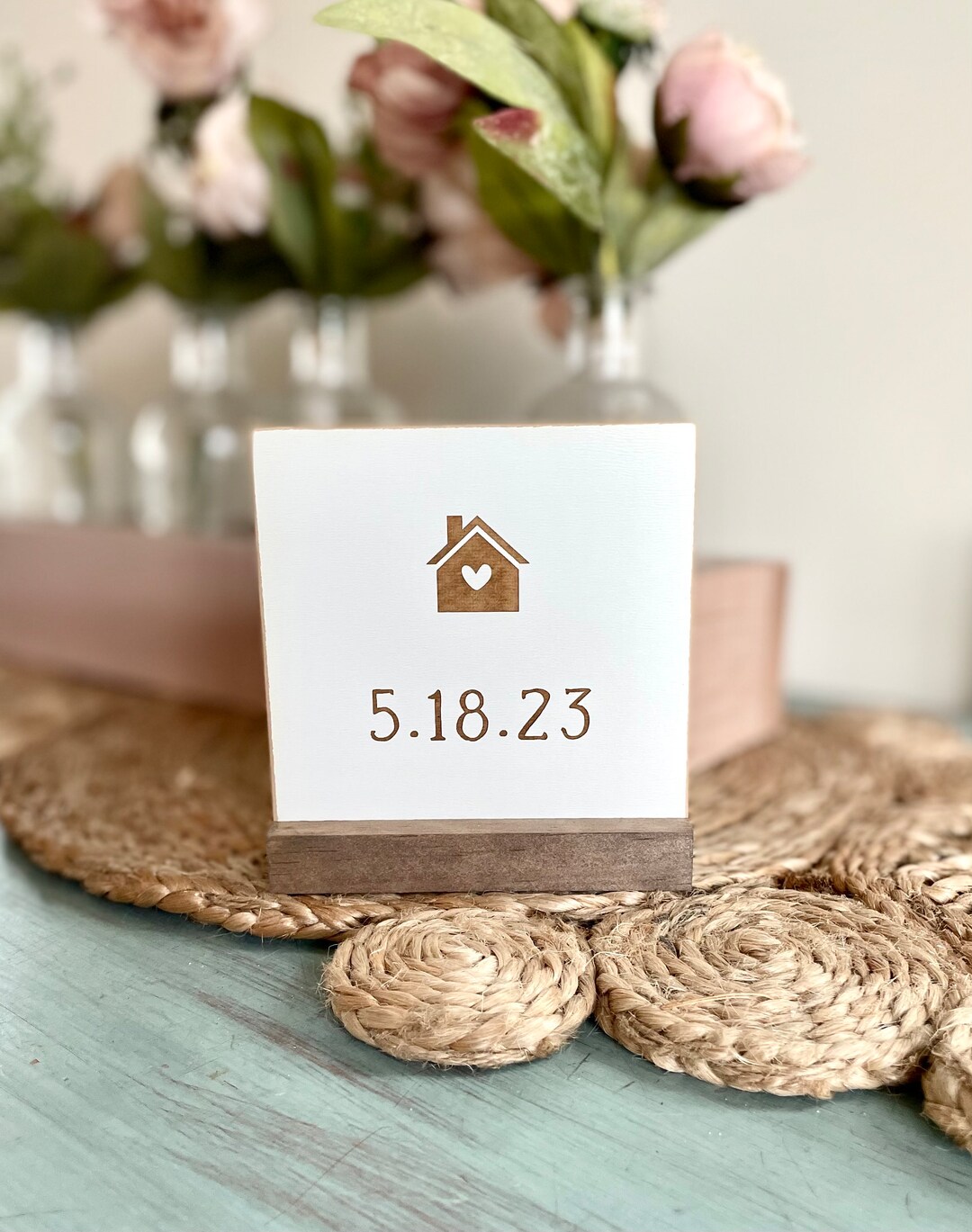 Mini 4" Home Sign, Home Sign, Mini Signs, Tiny Sign, Shelf Sign, Tray ...