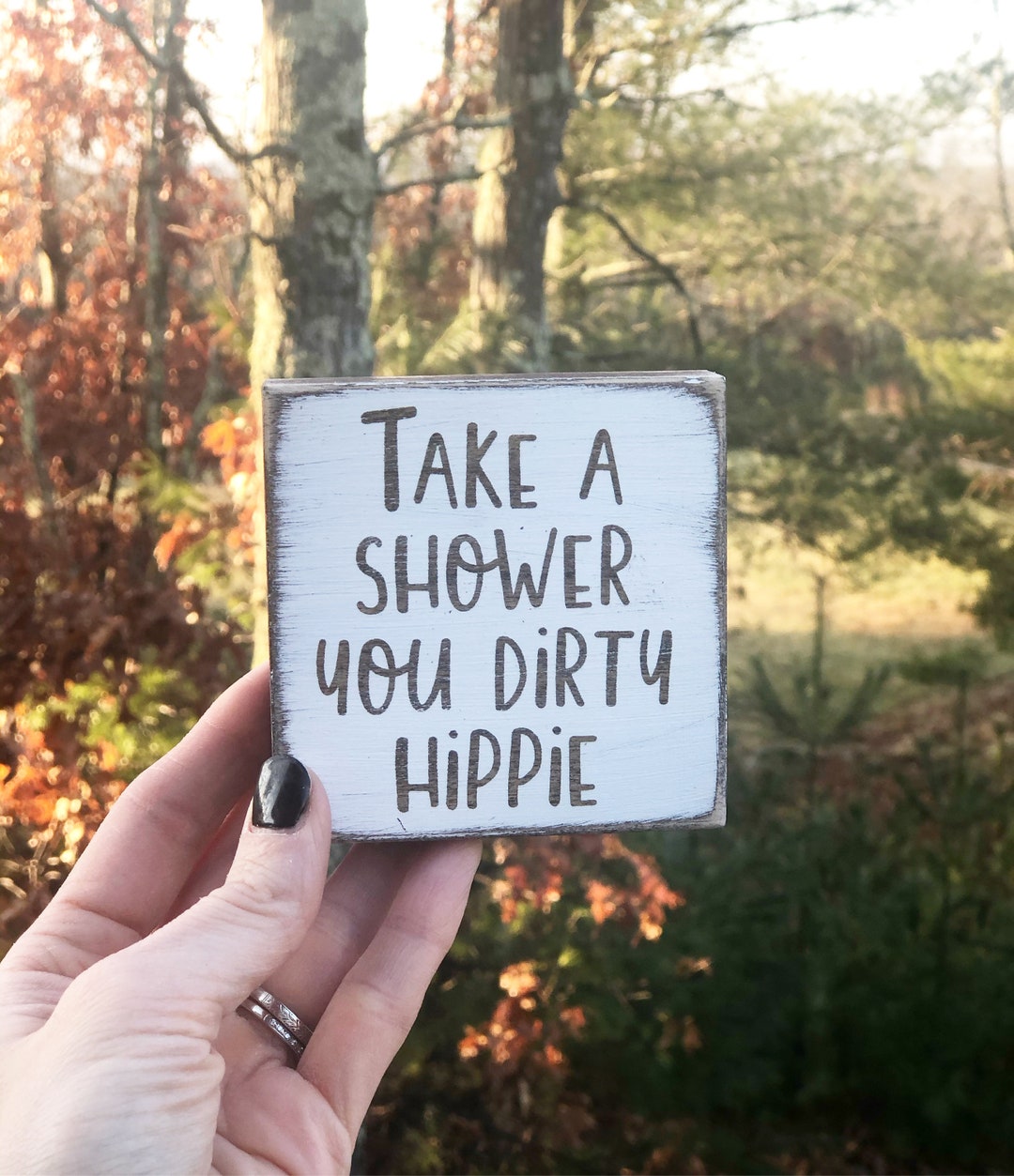 Tiny 3.5 Funny Bathroom Sign, Bathroom Humor, Boho Bathroom, Boho Decor ...
