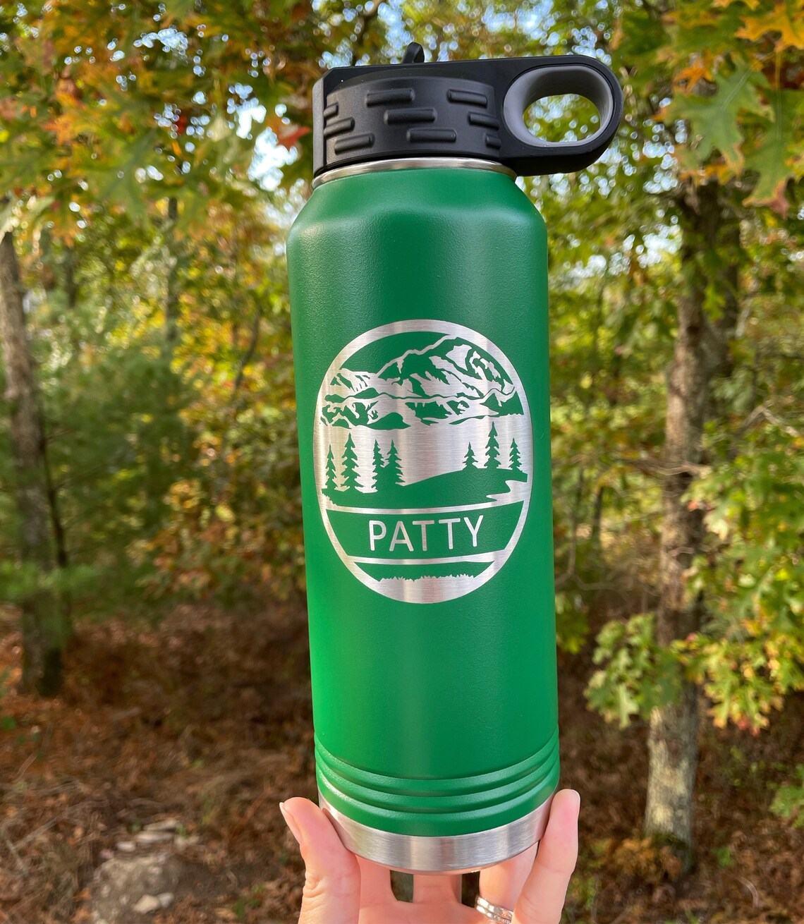 Personalized Mountain Water Bottle Engraved Water Bottle - Etsy