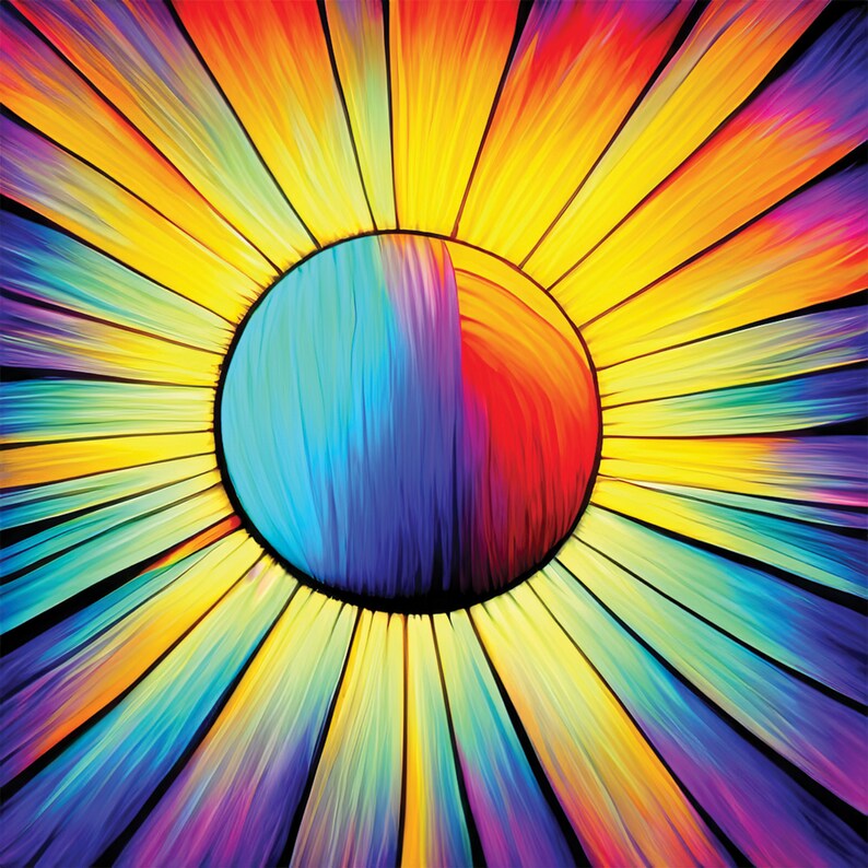 Sunburst Symphony 13: A Collection of Vibrant Digital Art Downloads ...