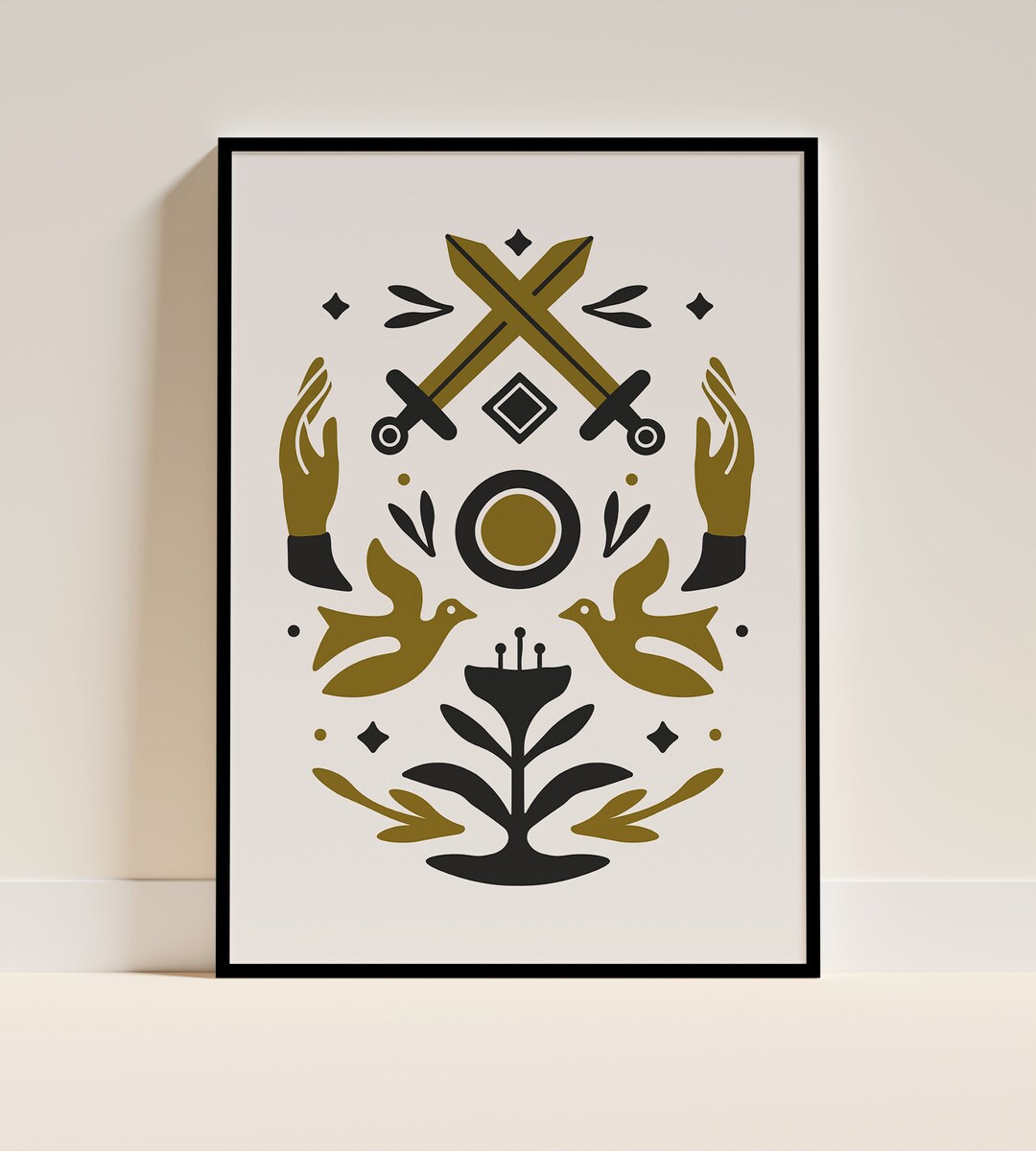 Creator Print, Attributes of God Illustration, Bold Colorblocked Art ...