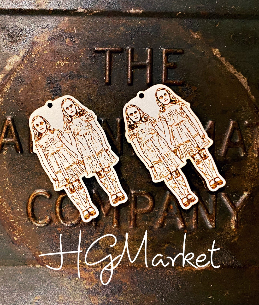 REDRUM the Shining Twins Earrings File Glowforge SVG Bundle of 2 - Etsy