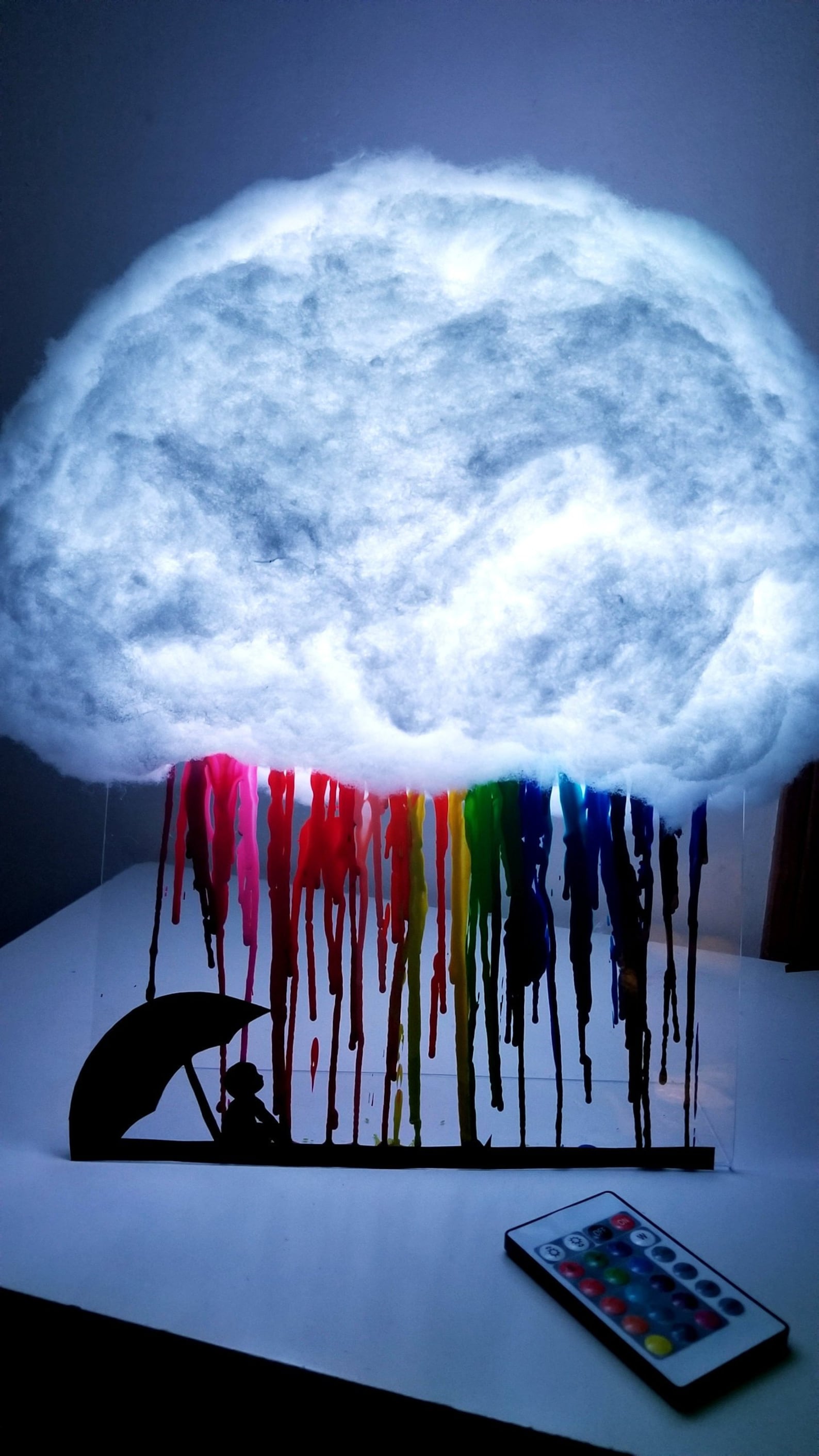 Light up Cloudstable Top Cloud Lamp L Battery and Remote. - Etsy