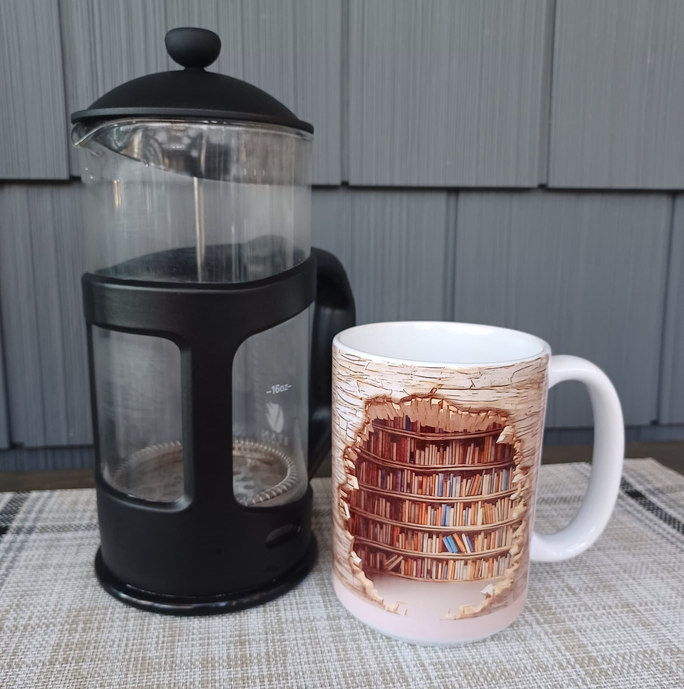 3D Bookshelf Mug 15 Oz Coffee Mug 3D Library Book Book - Etsy