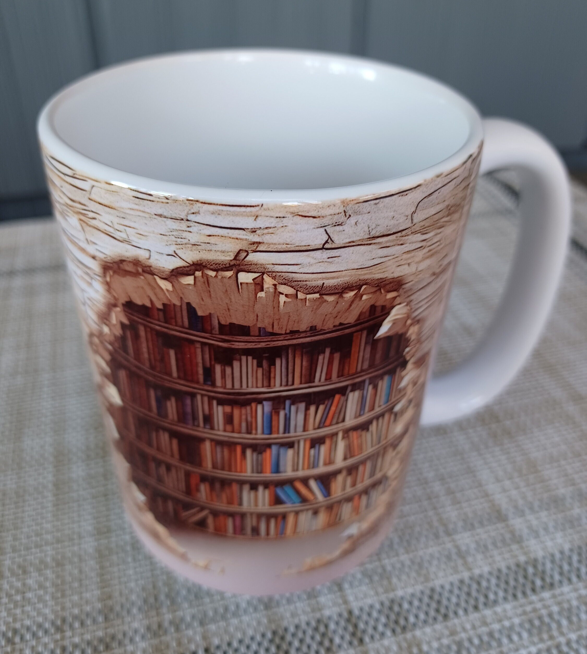 3D Bookshelf Mug 15 Oz Coffee Mug 3D Library Book Book - Etsy