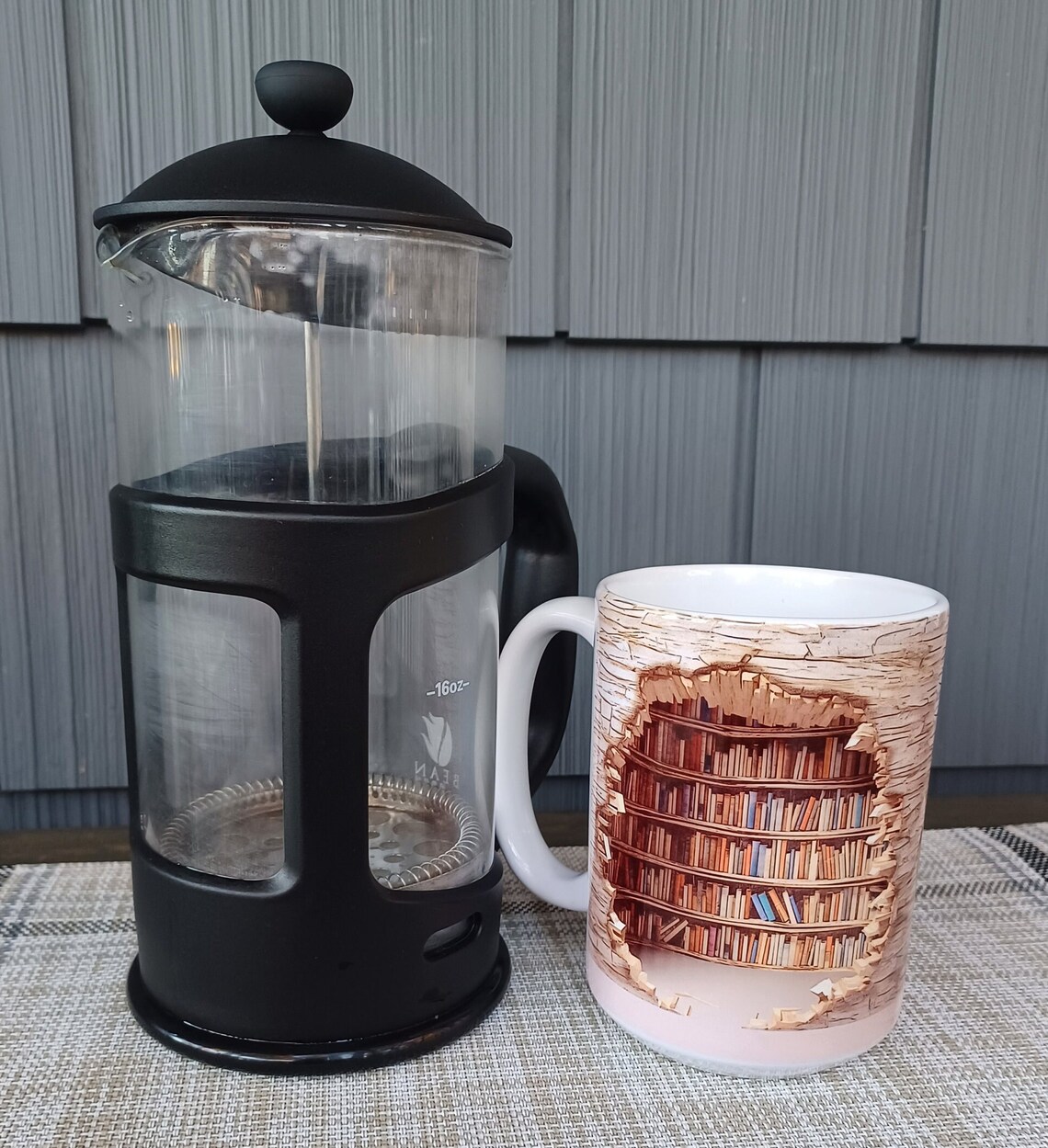 3D Bookshelf Mug 15 Oz Coffee Mug 3D Library Book Book - Etsy