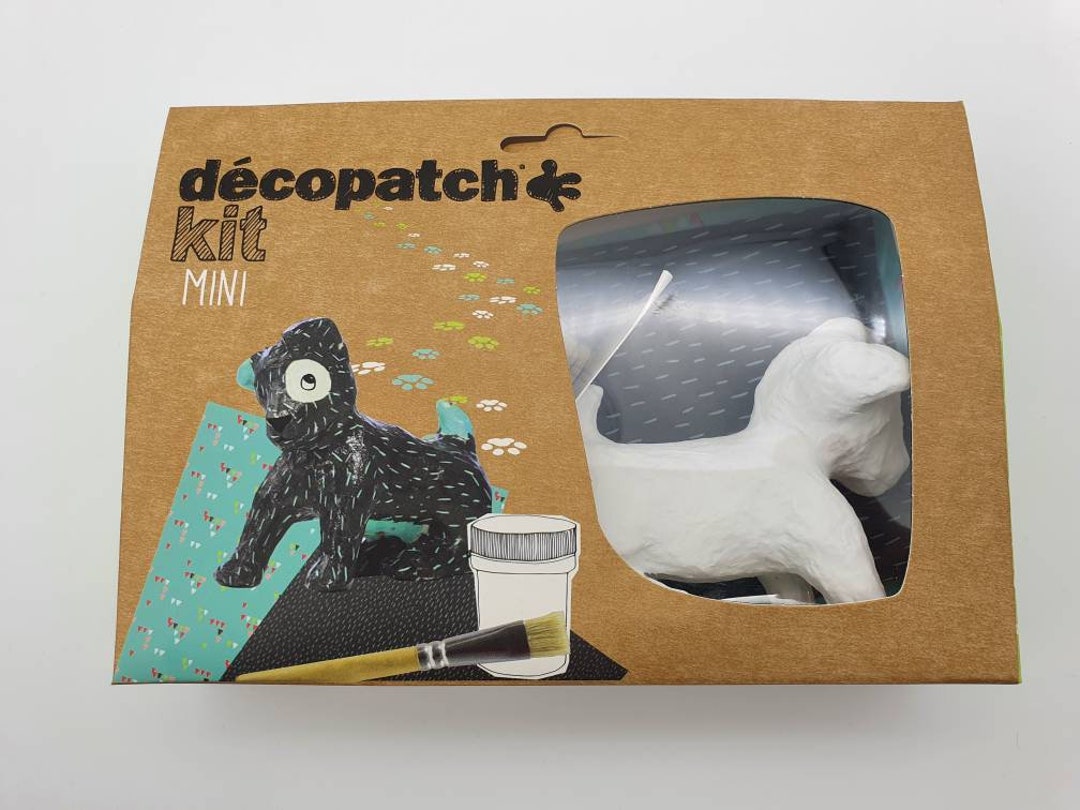 Decopatch Dog Kit Decoupage Dog Maché Craft - Etsy