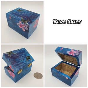 Small Decoupage Boxes, Decopatch Box, Small Keepsake Box, Trinket Box ...