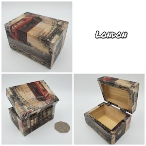 Small Decoupage Boxes, Decopatch Box, Small Keepsake Box, Trinket Box ...