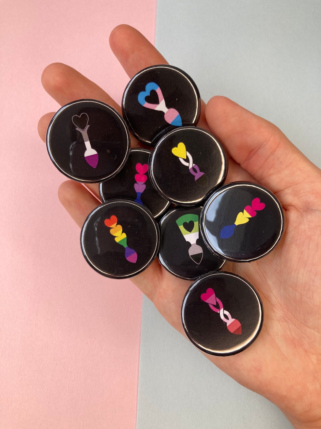 LGBTQ Pride Welsh Love Spoon Badge / Bathodyn Llwy Gariad - Etsy
