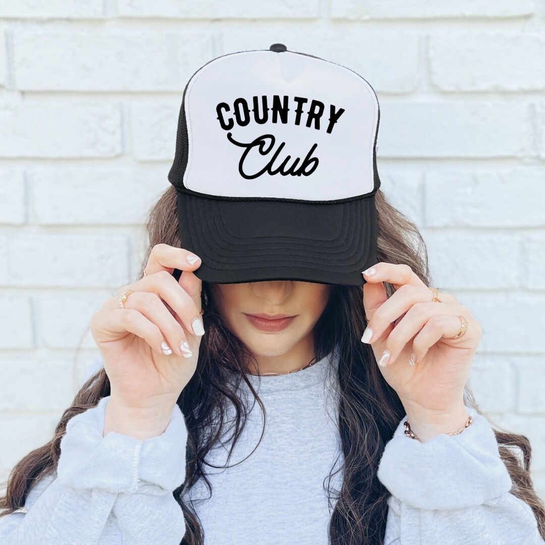 Embroidered Country Club Foam Trucker Hat Otto Trucker Hat Country Club ...