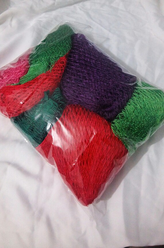 African Bath Sponge 5 in a Pack West Africa Bath Sponge | Etsy