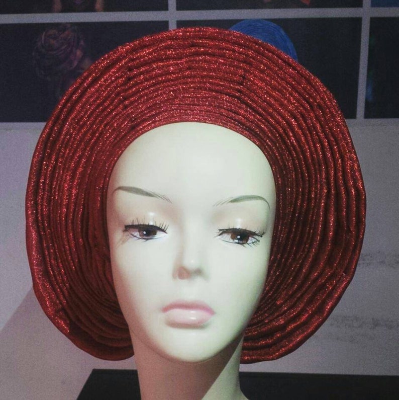 African Autogele, African Head Gear, Traditional Head Tie, Colourful ...