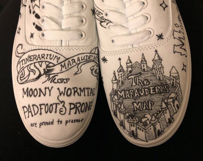 Harry Potter Marauder's Map Shoes - Etsy