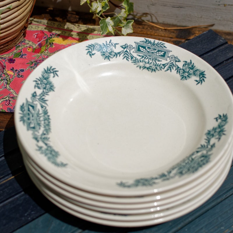 Green Transferware - Etsy